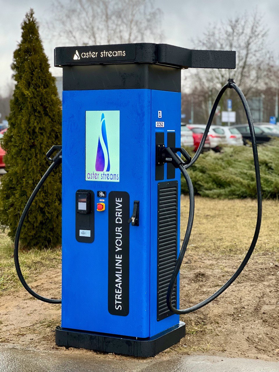 Stacja ładowania w Porcie Lotniczym Łódź - Aster Streams